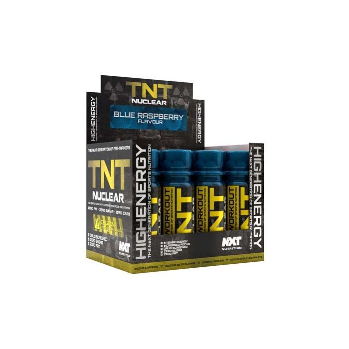 NXT Nutrition TNT Pre Workout Nuclear Shots 12 x 60ml | UK Stockists ...
